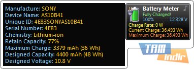 Battery Meter İndir - Battery Meter İndir - Batarya Durumu Görüntüleme A